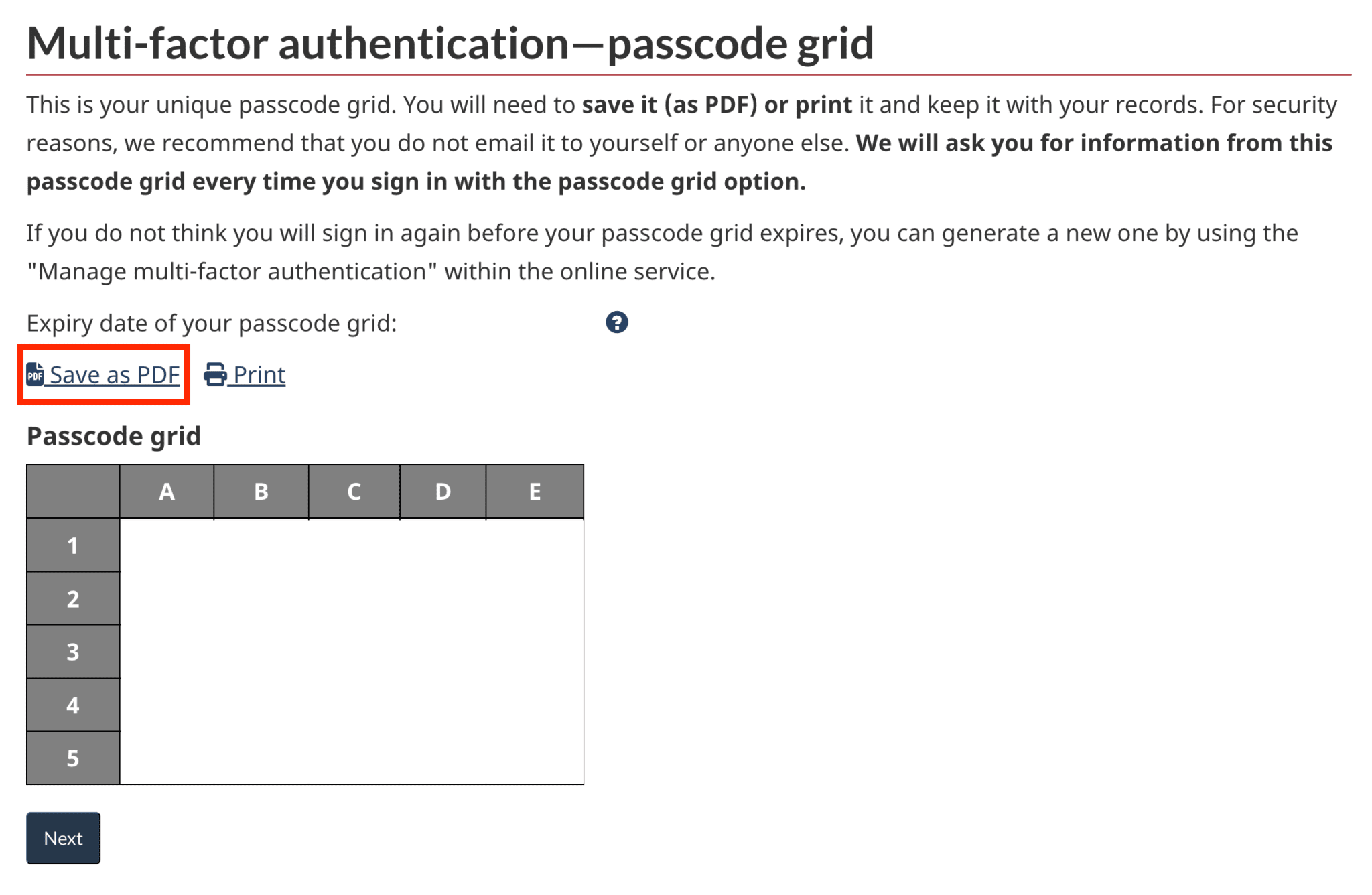 CRA Account Creation
