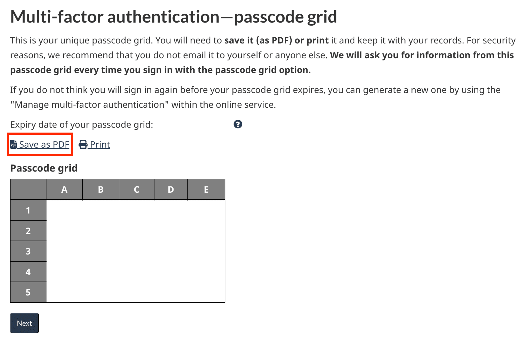CRA Account Creation